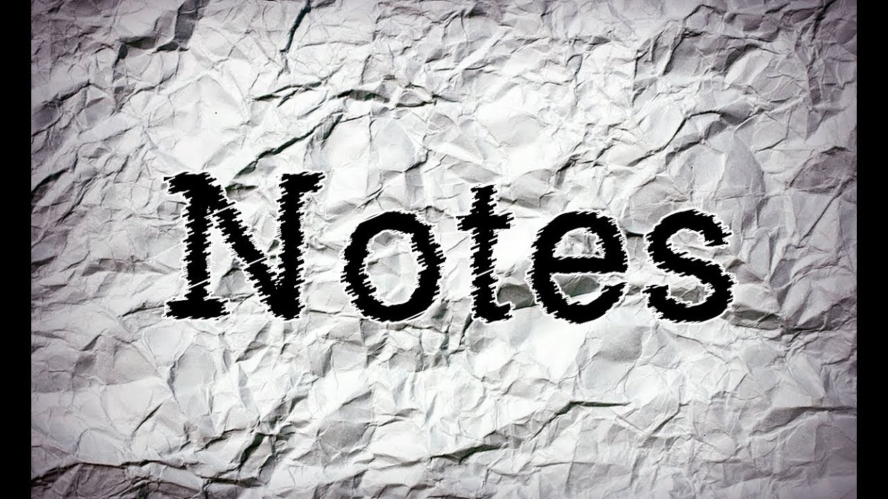 Notes [horror story] - YouTube