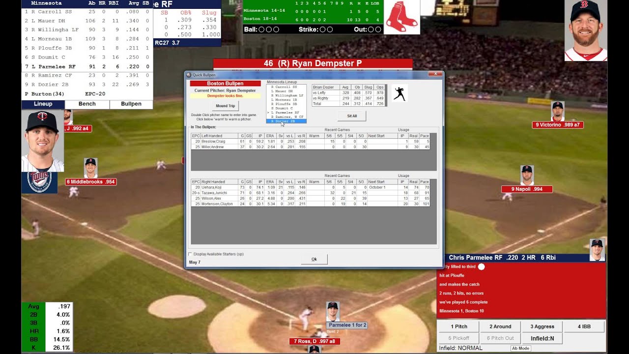 Let's Play ACTION PC! Baseball 2014 Boston Red Sox 2013 Season Replay ...
