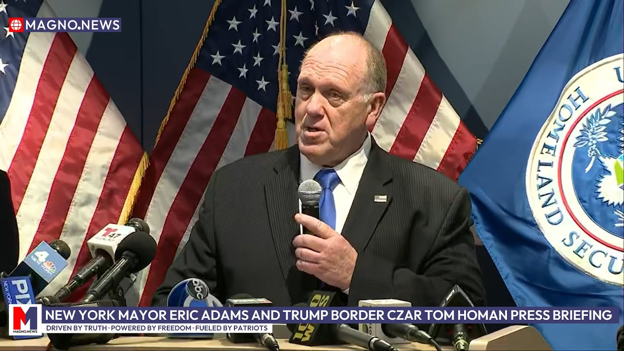 NYC Mayor Eric Adams & Trump Border Czar Tom Homan Announce New Strike ...
