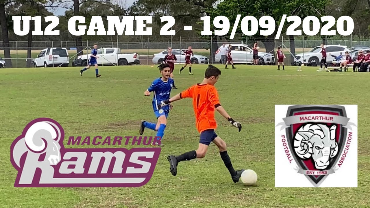 19/09/2020 Macarthur Rams FC vs Macarthur FA (U12 Game 2) - YouTube