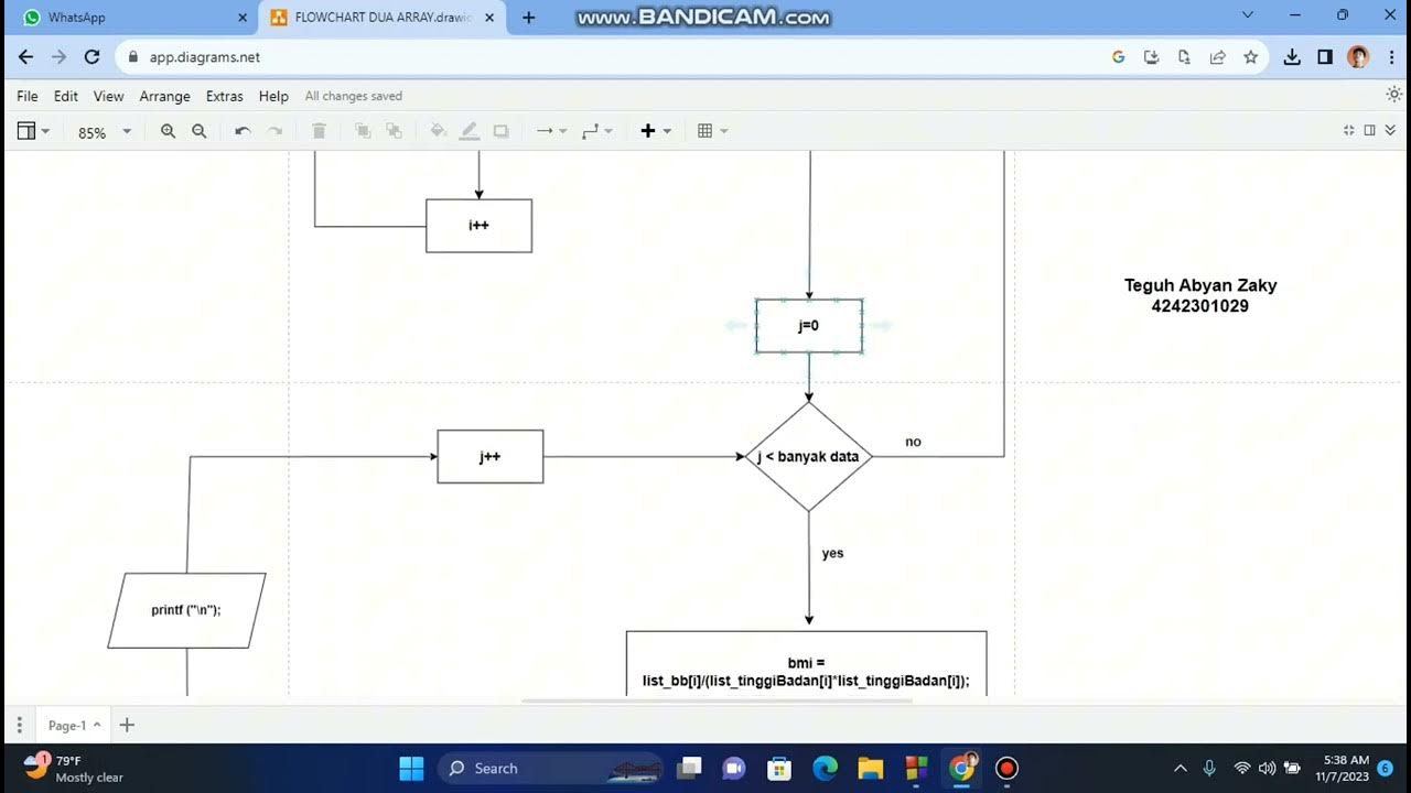 Tugas 9 - Pemogramam Dasar : Konsep Array ( Part Flowchart ) - YouTube