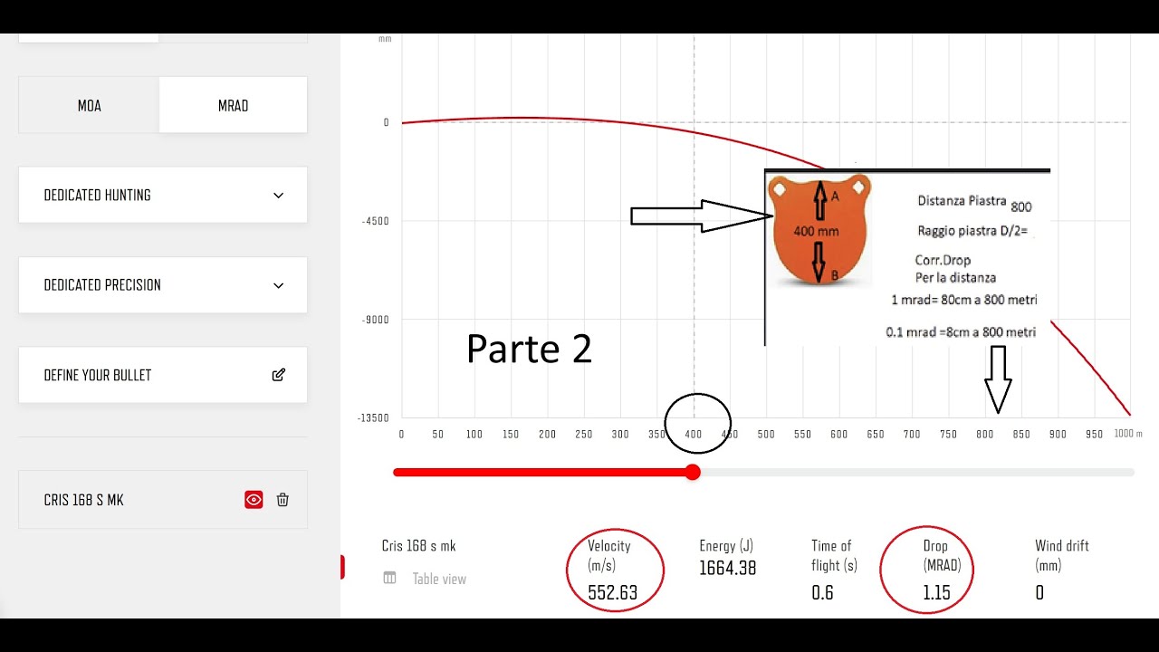 Parte 2. NORMA Ballistics Calculator versione desktop. Come sfruttarlo ...