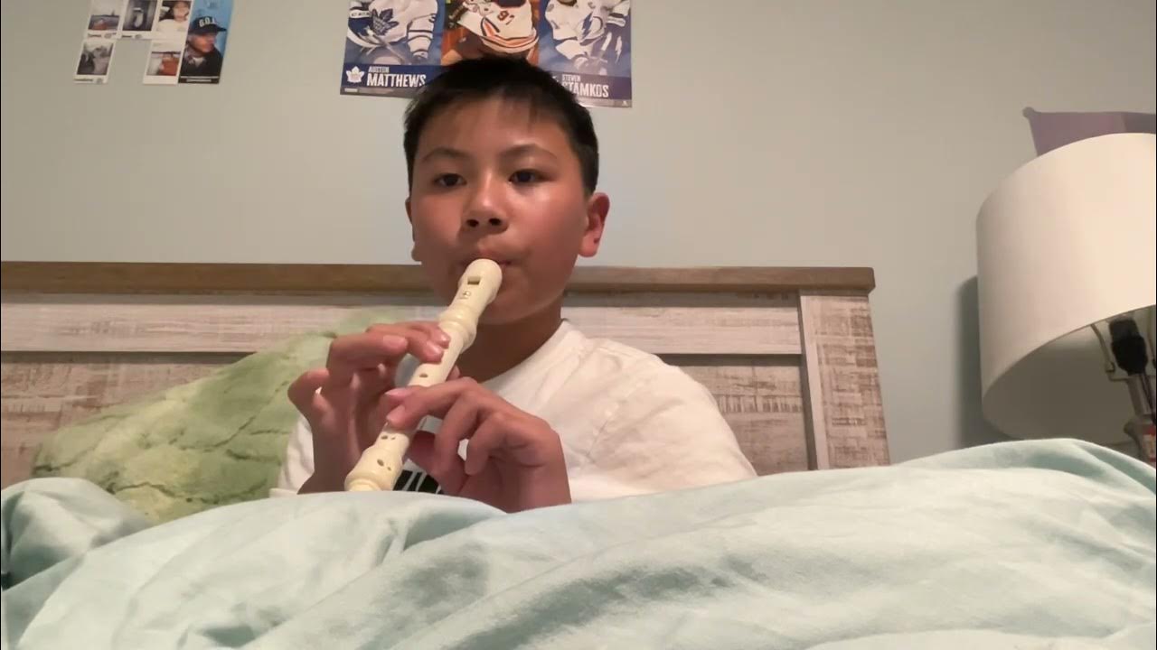 Recorder karate orange belt (merrily we roll along) - YouTube