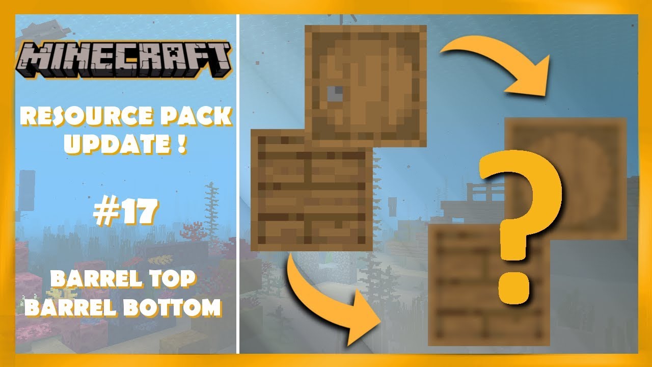 MINECRAFT RESOURCE PACK TIMELAPSE ! #17 "BARREL TOP/BOTTOM" ! x64 - YouTube