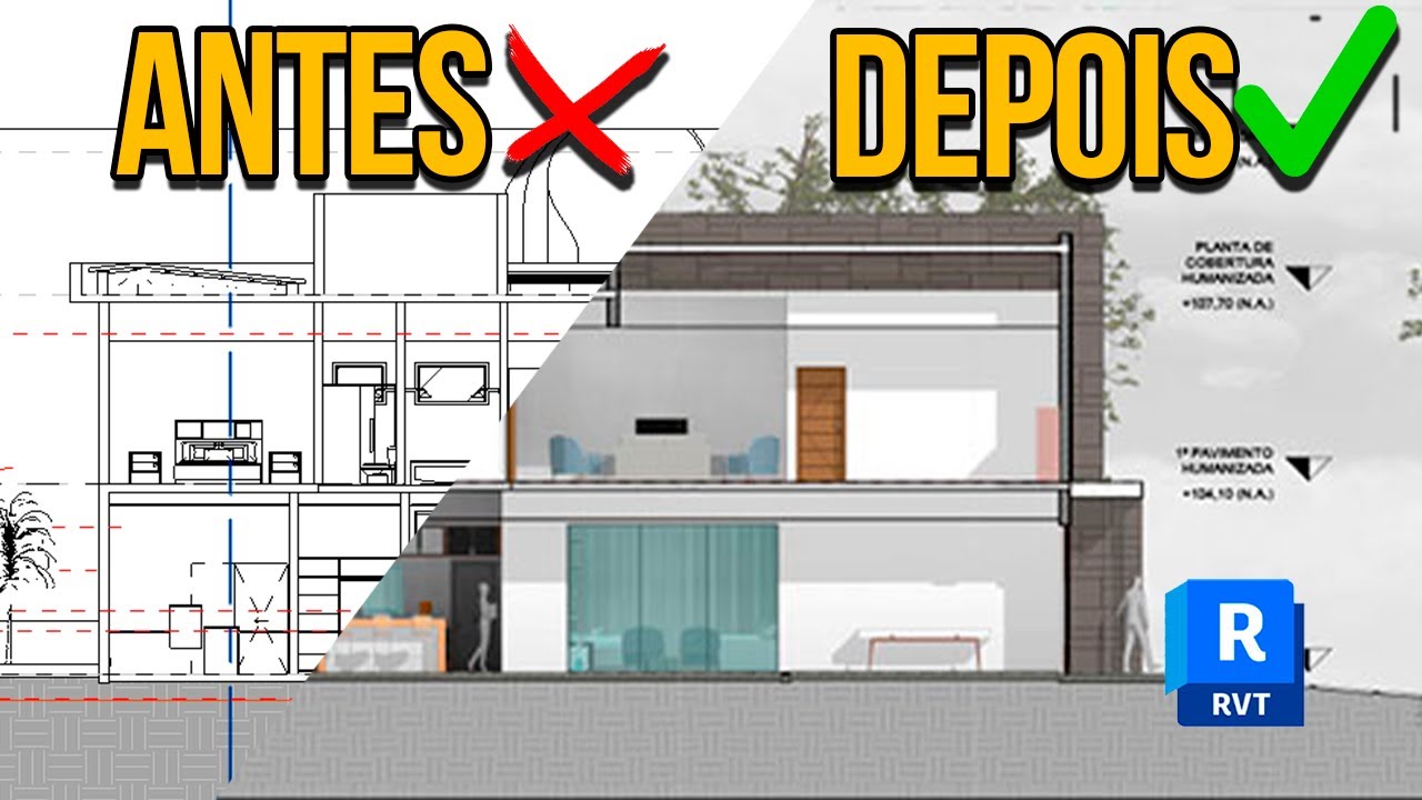 Plantas e Cortes de Photoshop Direto no Revit (Simples e fácil) - YouTube