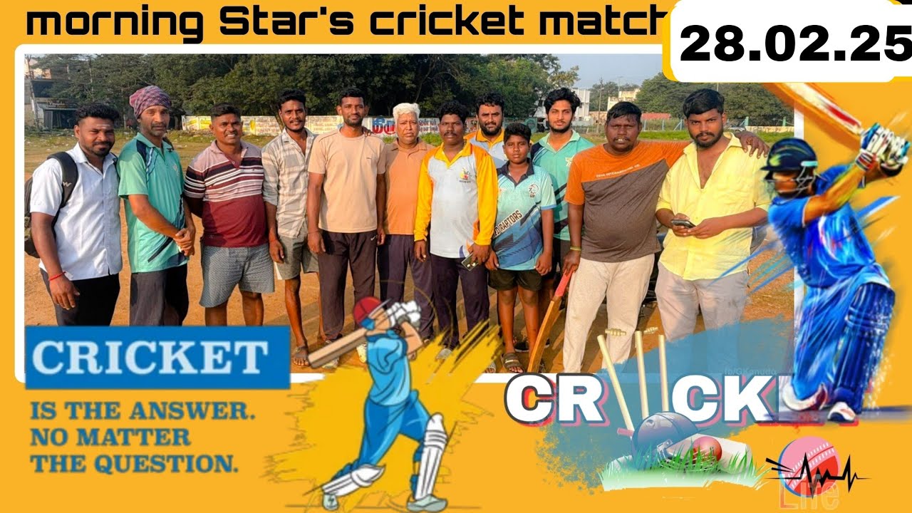 Morning Star's entertainment cricket match (28.02.25) chengalpattu ...