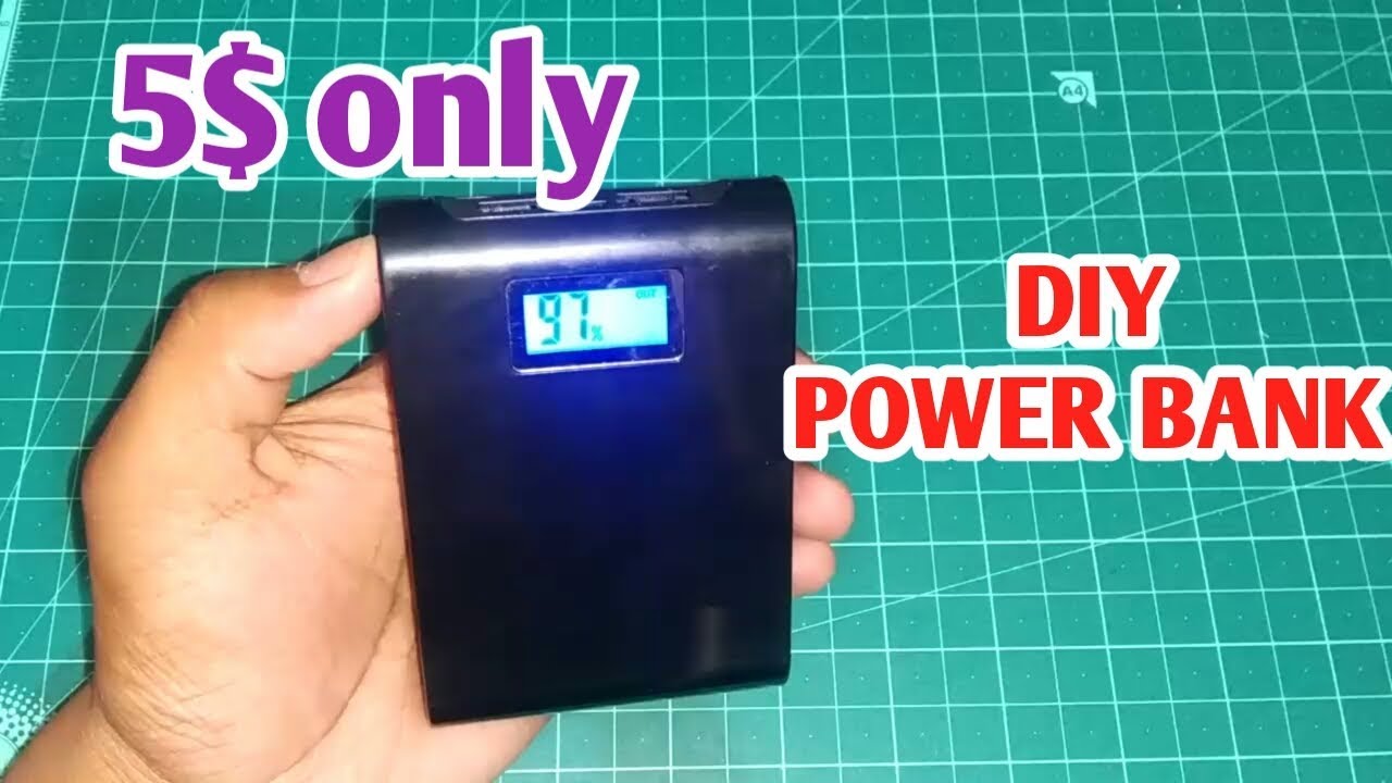 DIY Kit Dual USB 5V 1A 2A Power Bank 18650 Battery Charger Box - YouTube