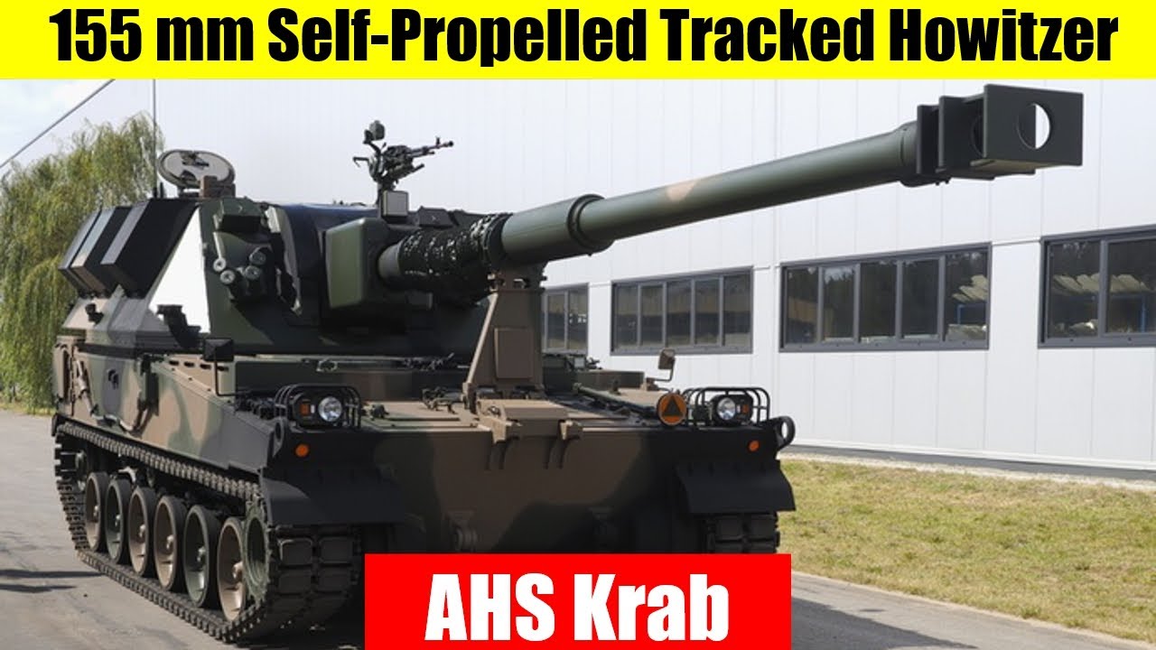 Polish 🇵🇱 AHS Krab | 155 mm Self Propelled Tracked Howitzer - YouTube