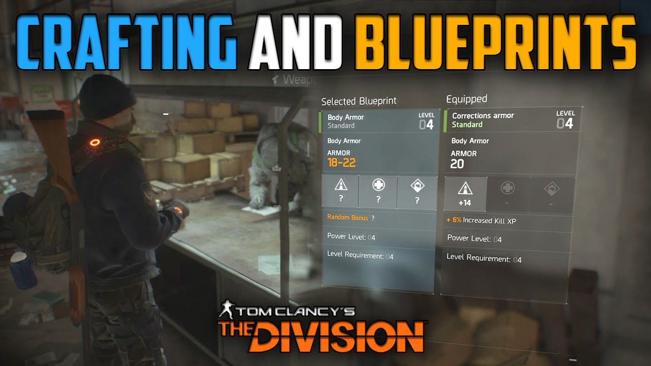 The Division | Crafting Mechanics and Blueprints Explained - YouTube