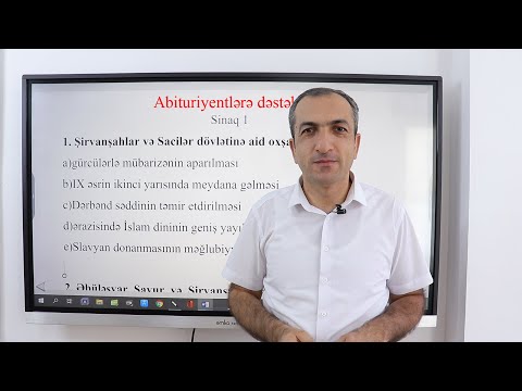 #Tarix # Sınaq - 1 (qəbul tipli) - Ramal Alıyev