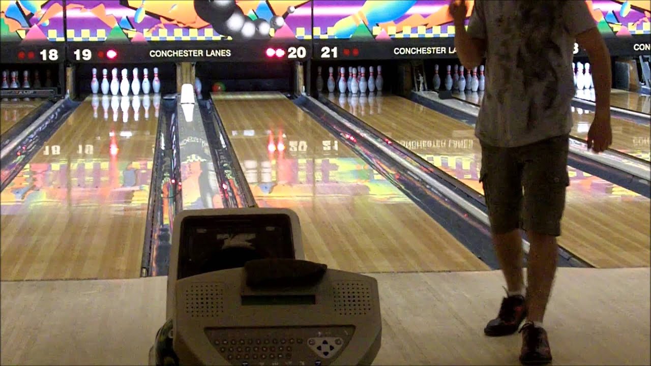 bowling two handed practice - YouTube