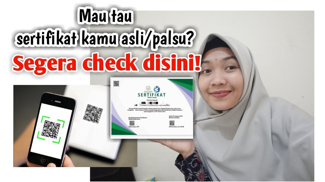 Cek barcode sertifikat asli atau palsu disini ! - YouTube