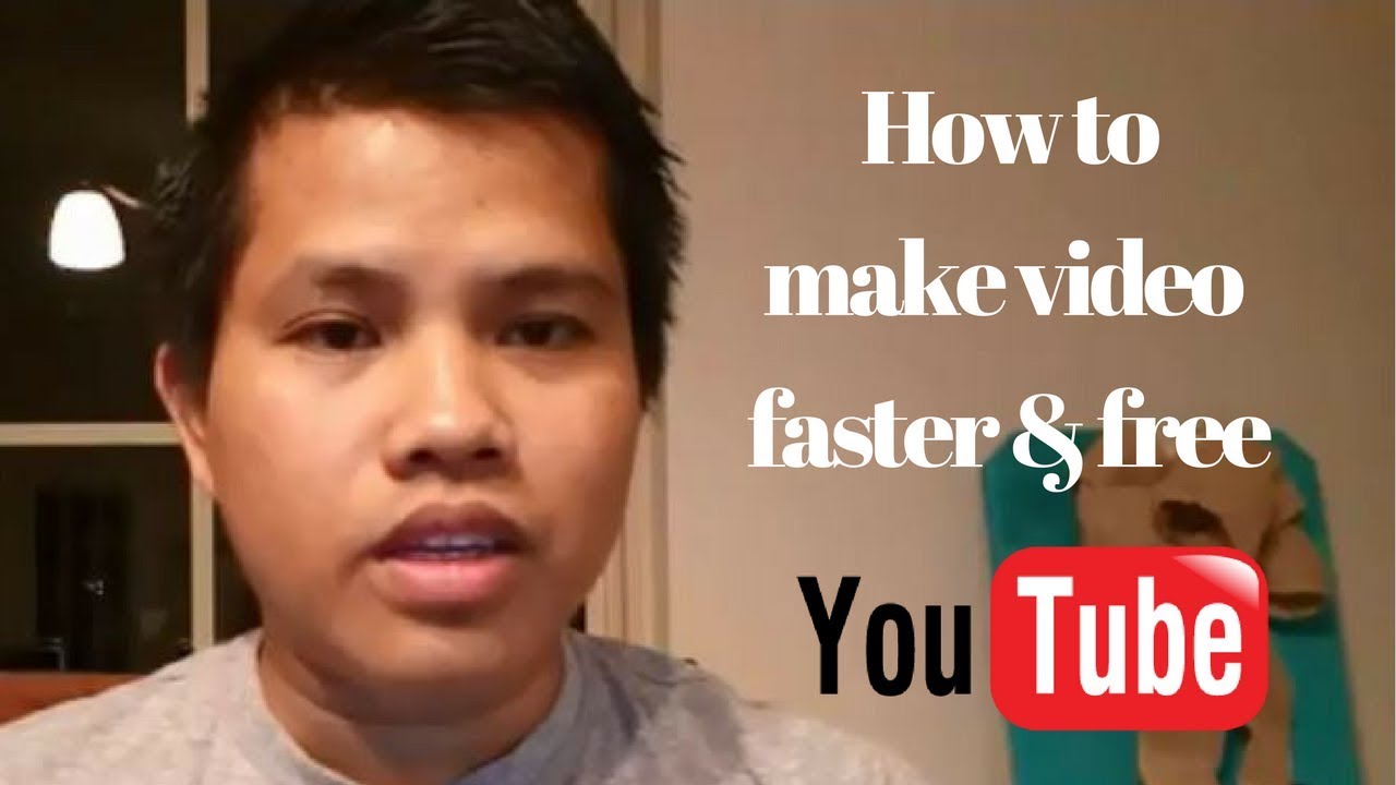 How to make video youtube faster & free - YouTube