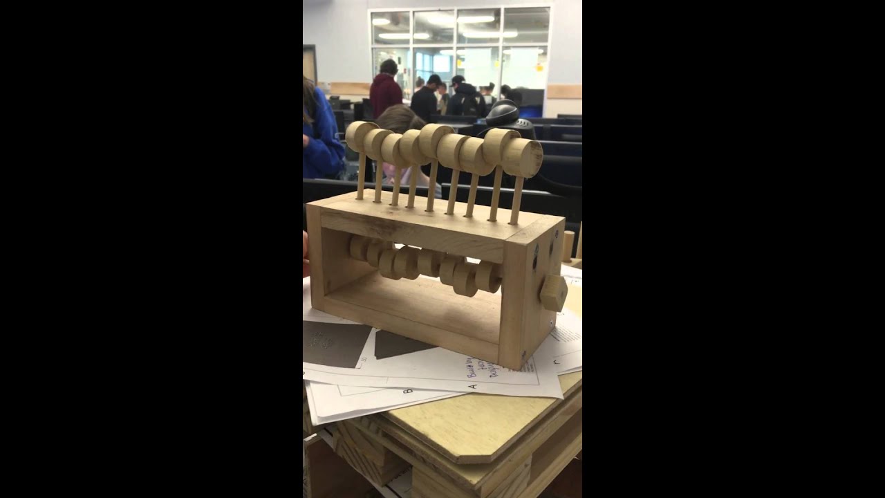 Wooden Caterpillar Automaton - YouTube