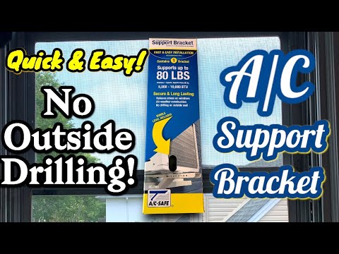 How To Install An Air Conditioning Support Bracket! No Outside Drilling ...