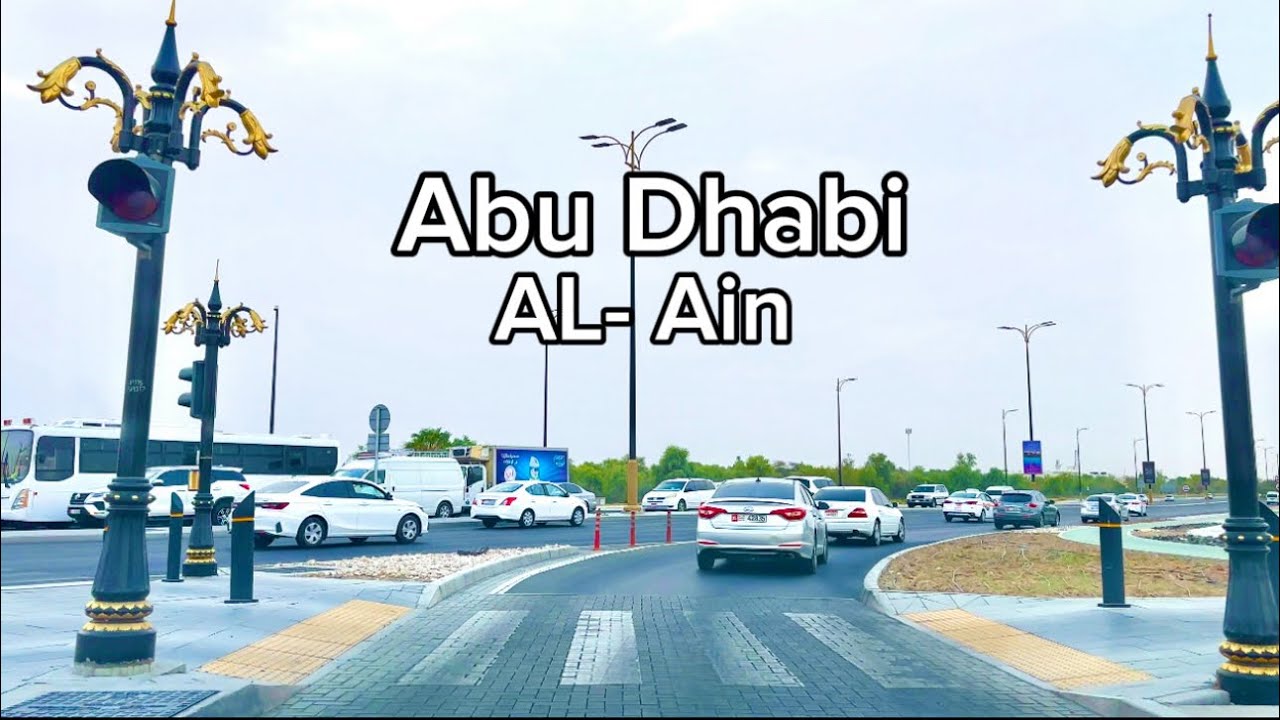 Abu Dhabi - AL- Ain 4K Drive in Garden City of palm groves and natural ...