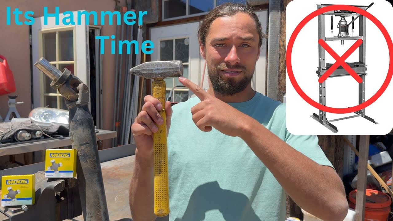 You're installing U Joints Wrong. Hammer them, Don't Press them... - YouTube