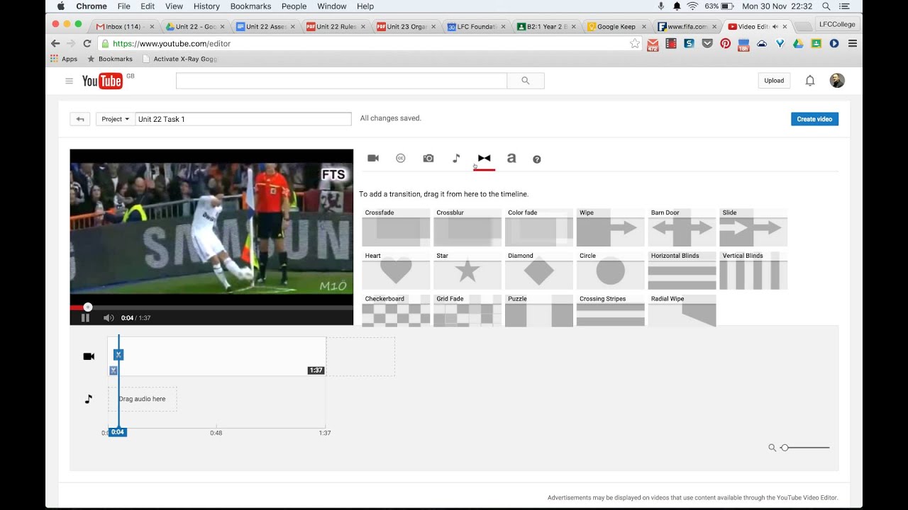 Using YouTube Editor - YouTube