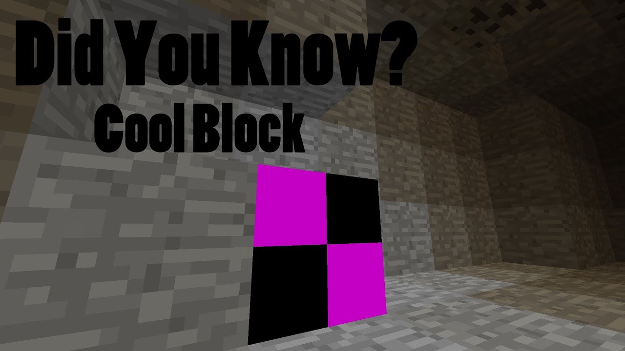 Minecraft did you know: Chequered block - YouTube