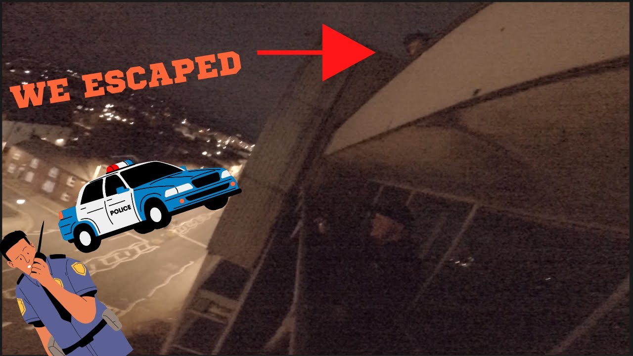 Hiding from police in abandoned college. - YouTube