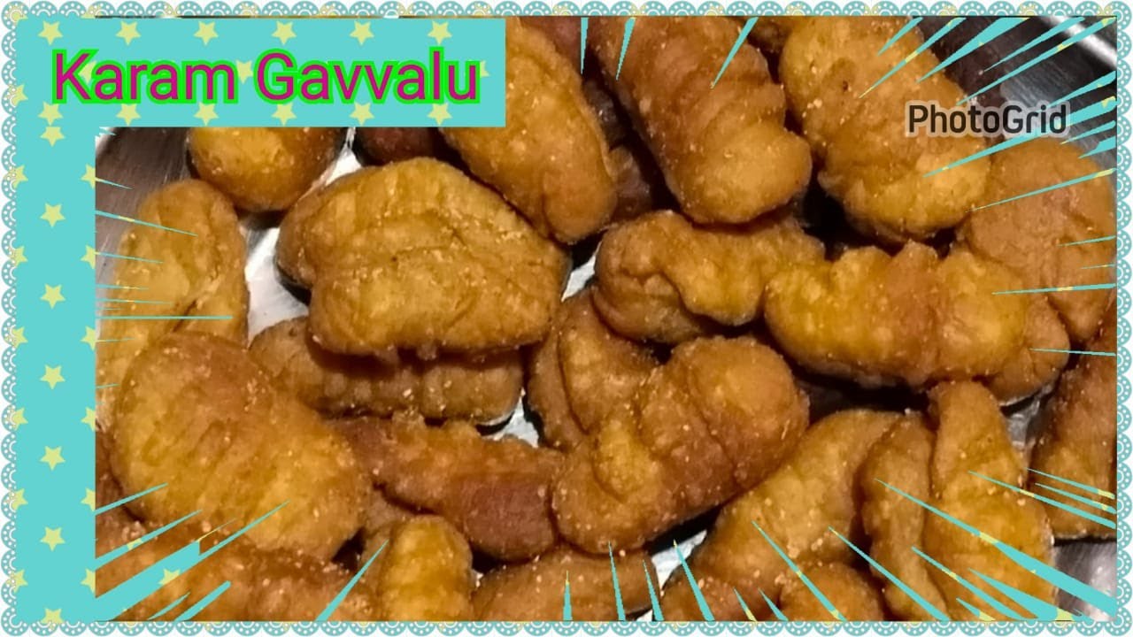 Crispy Karam Gavvalu in Kannada || How to make Karam Gavvalu || Easy ...