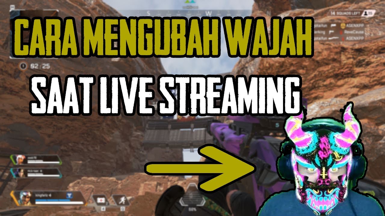 cara mengubah facecam/wajah livestream seperti youtuber streamer ...