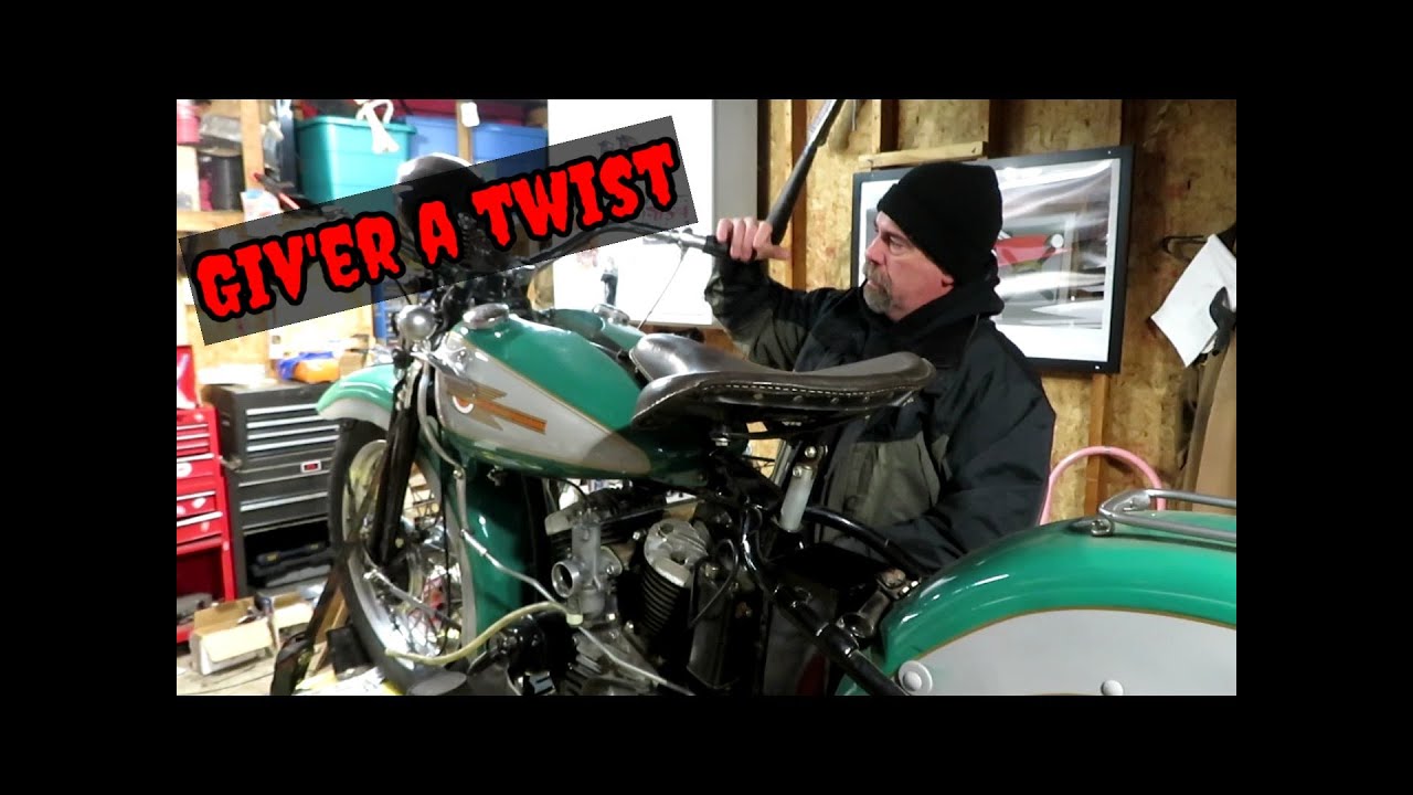 1942 Harley Davidson 45 WL Flathead: Custom Throttle: Part 9 - YouTube