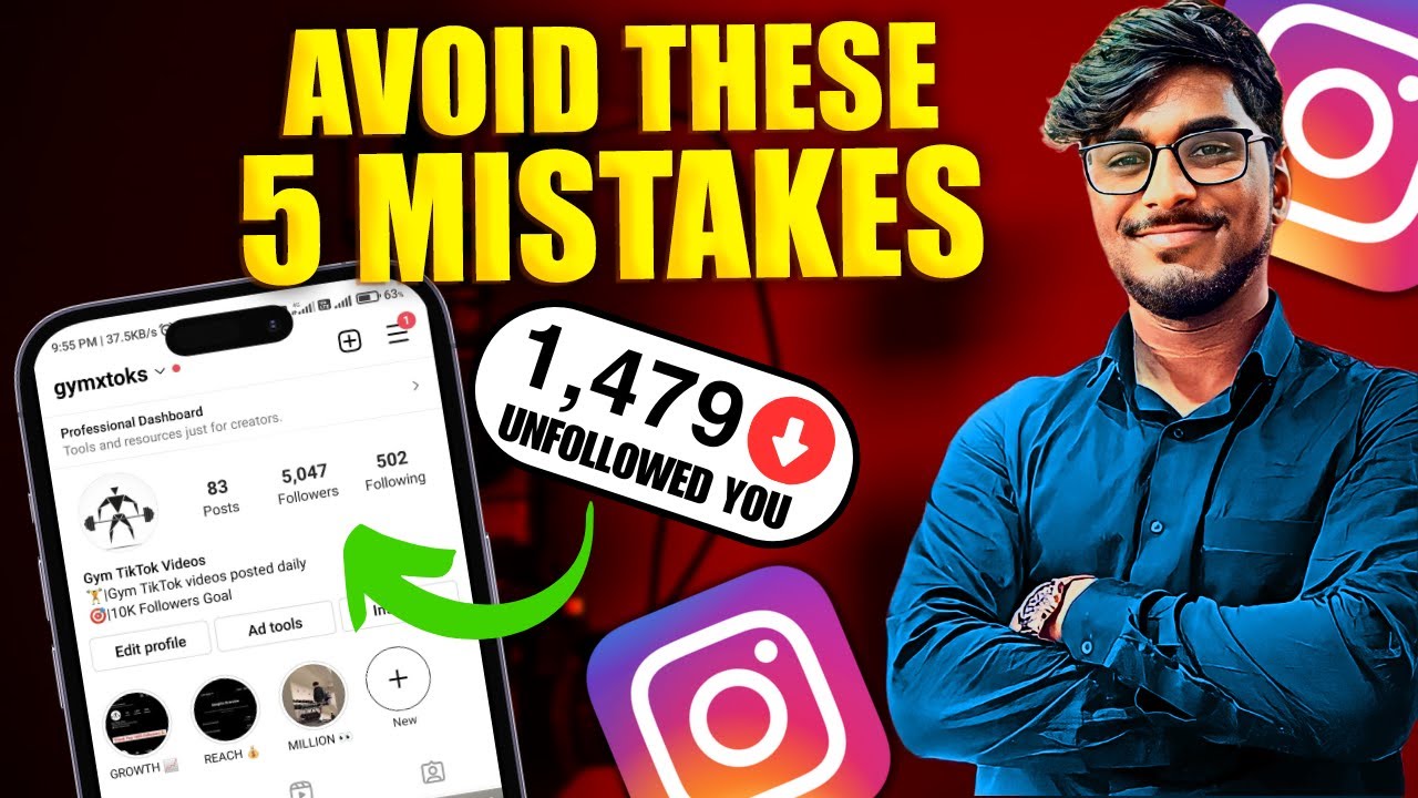 5 MOST COMMON Instagram MISTAKES You Need To STOP DOING RIGHT NOW ...