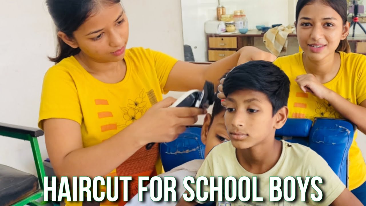 Cute Indian Girls Cut Boys Hair 😍😍😍 সুন্দরি বাঙ্গালি মেয়ে ছেলেদের চুল ...