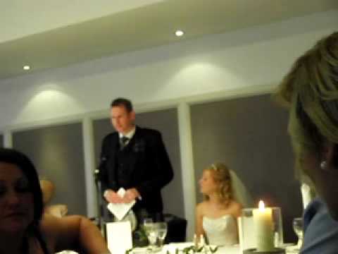 Judith and David McClelland Wedding Speech Aberdeen 2009 - YouTube