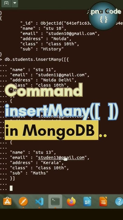 Inserting Multiple Documents In Mongodb Trendingshorts Youtubeshorts Shortsbeta Youtube