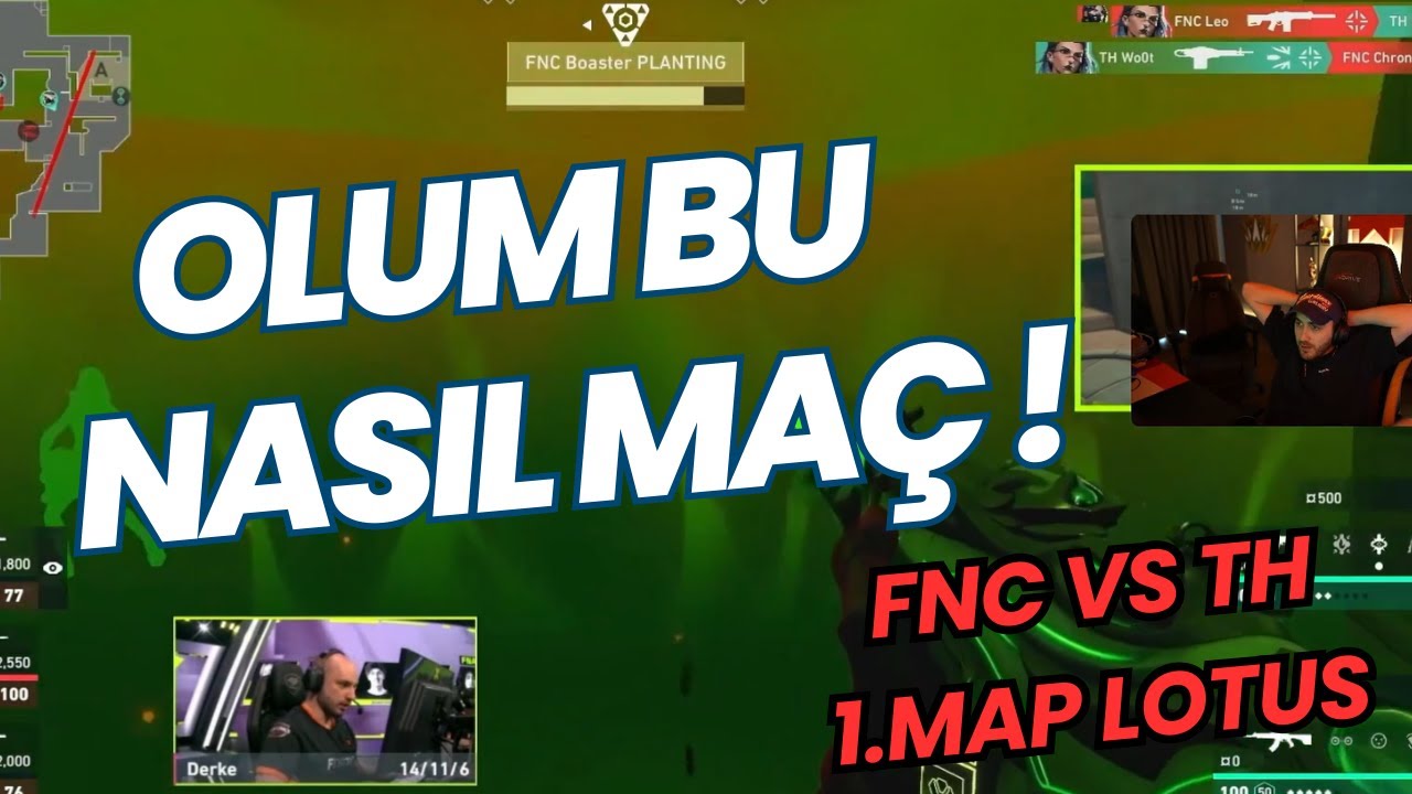 FERİT GÖZÜNDEN FNC VS TH ALFAJER VS WOOT RIENS 1.MAP LOTUS | VALORANT EMEA PLAY-OFF YARI FİNAL ...
