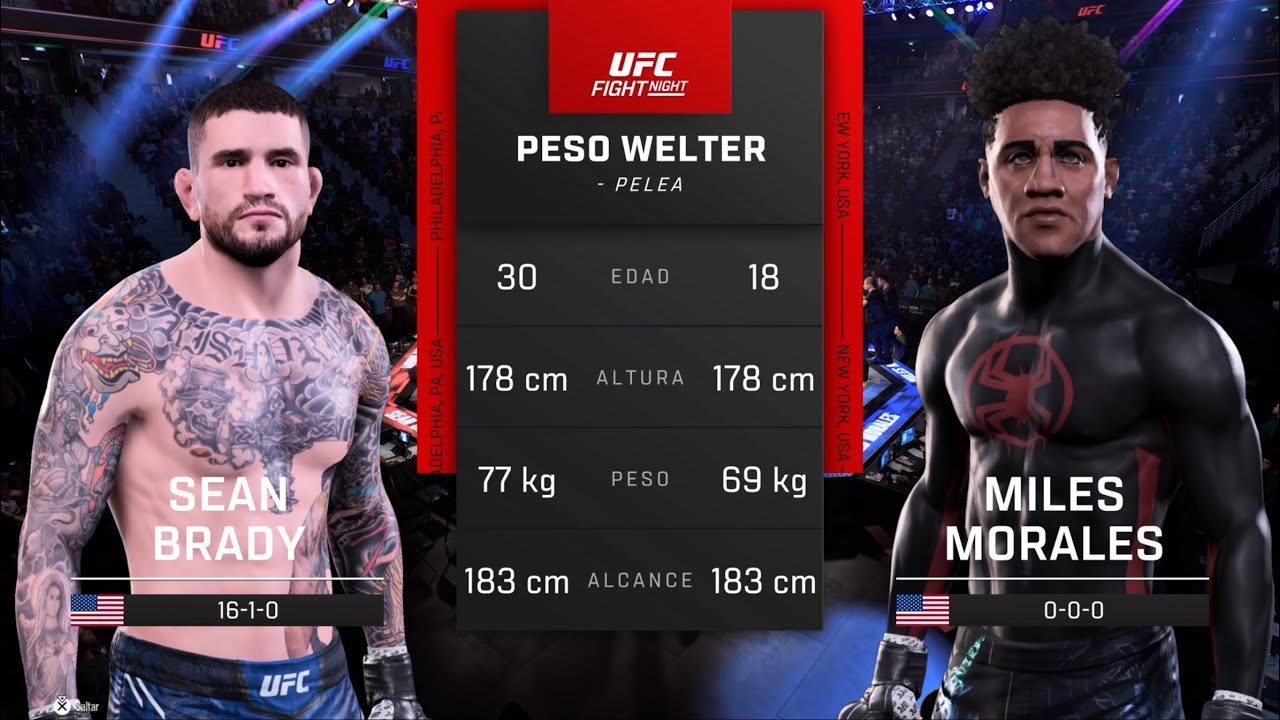 Miles Morales vs. Sean Brady - EA Sports UFC 5 - Epic Fight - YouTube