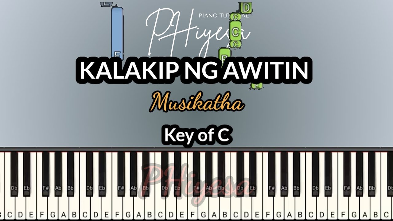 Kalakip ng Awitin (C) - Musikatha || Piano Tutorial || Synthesia - YouTube