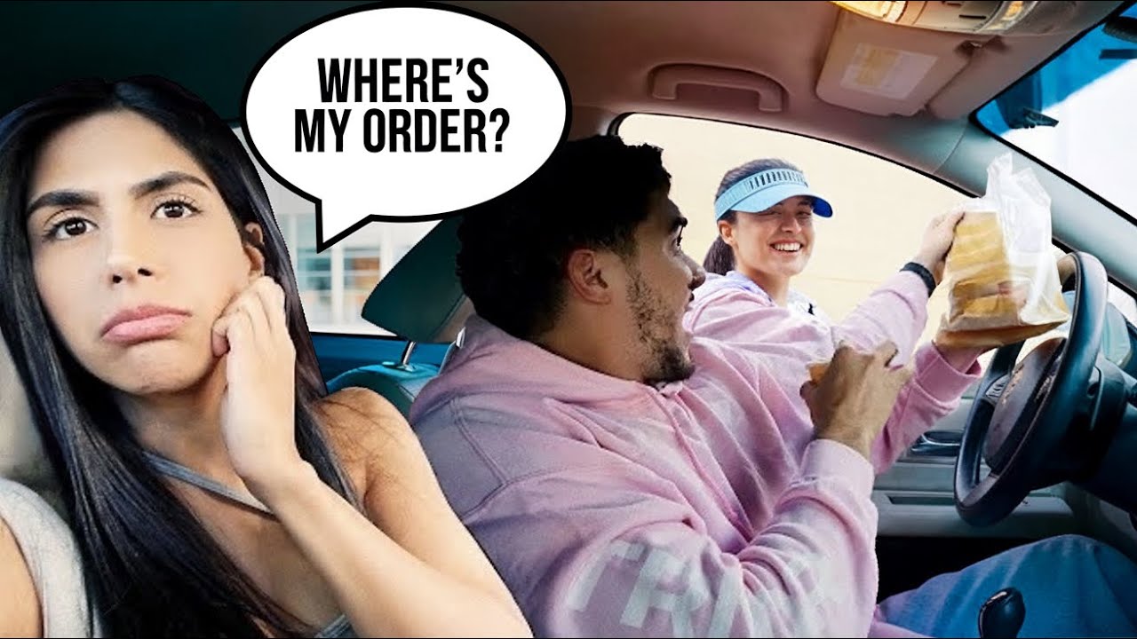 IGNORING MY WIFE'S DRIVE THRU ORDER! *HANGRY Reaction* - YouTube