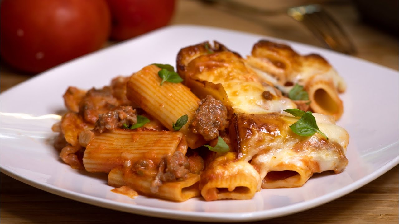 The best Baked Ziti/ Rigatoni al Forno - YouTube
