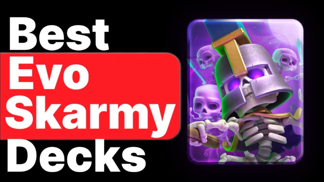 2 Best EVO SKARMY Decks In Clash Royale - YouTube