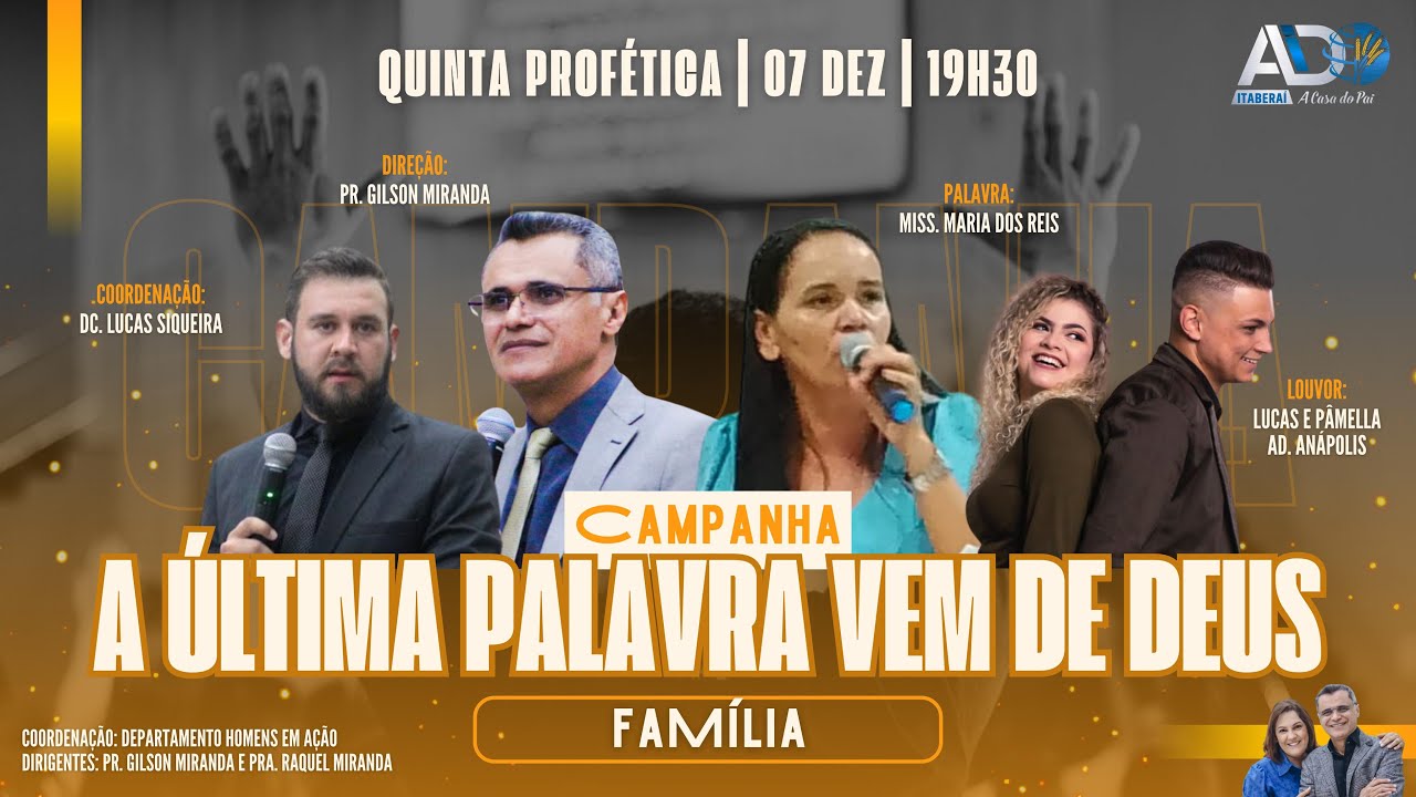 Campanha Ultima Vem Deus Miss Maria Dos Reis - YouTube