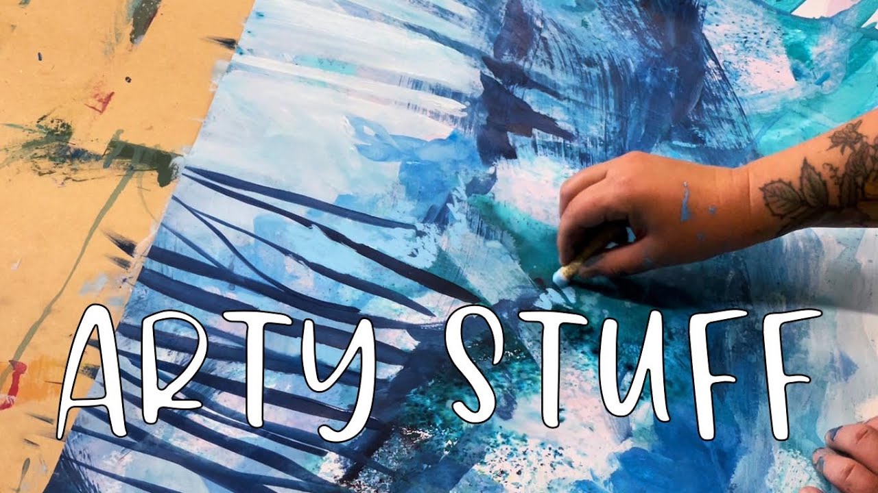 Arty Stuff - Gold Coast Workshop - Mixed Media landscapes in my studio ...