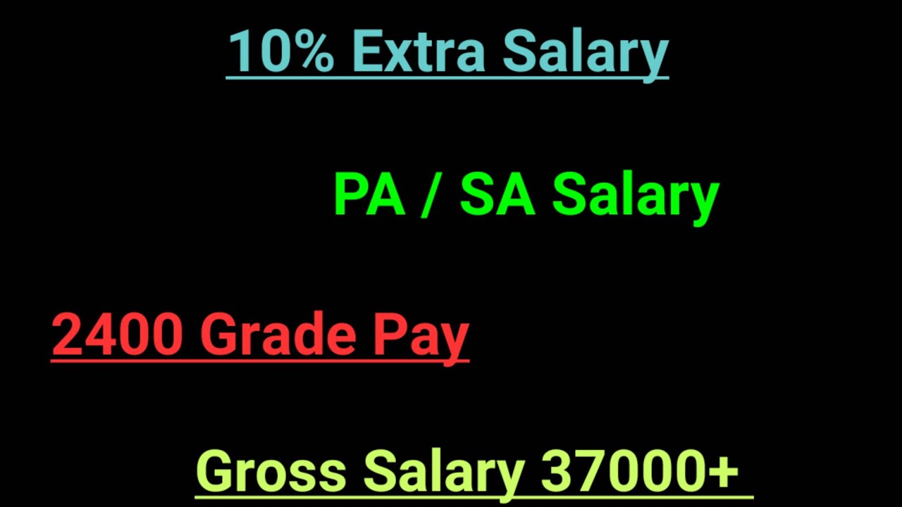 Grade Pay 2400 || Z City || Gross Salary 37000+ || CHSL 2018 || CGL ...
