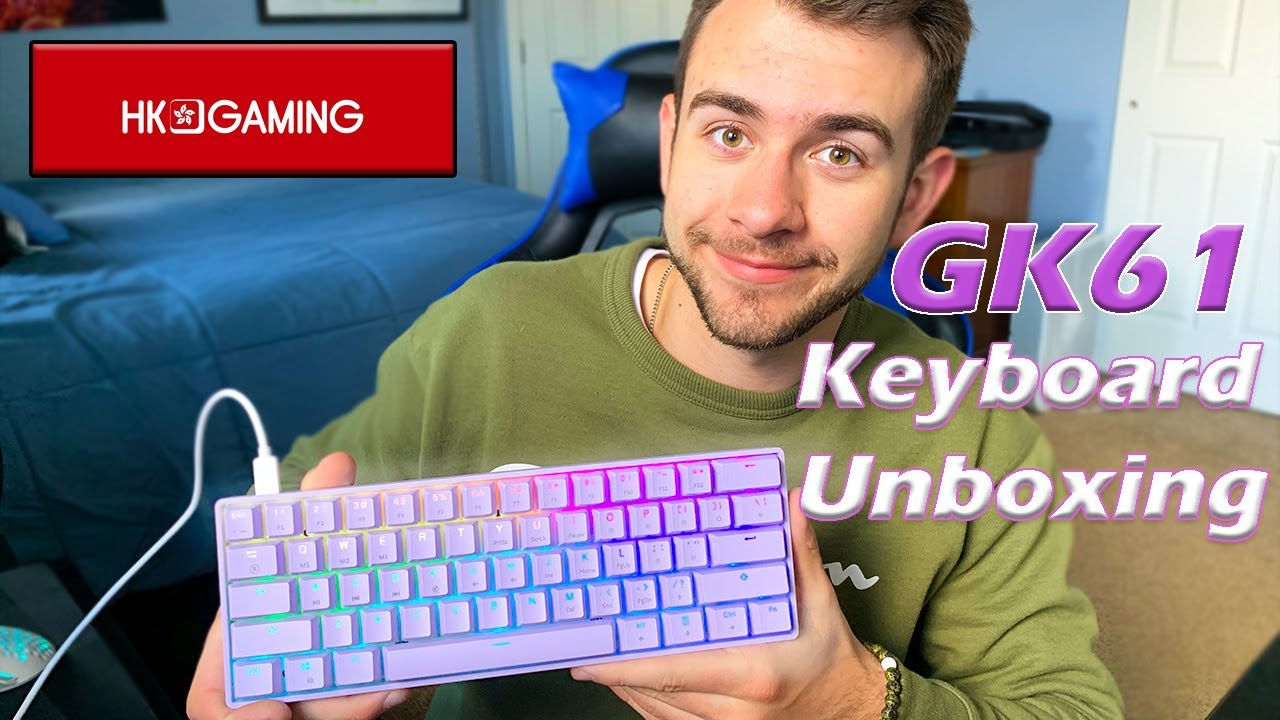 Hk Gaming GK61 Keyboard unboxing! (60%) - YouTube