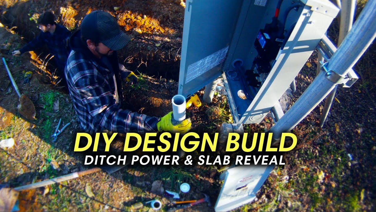Electrical Meter Base to House P1 | Slab Reveal | DIY Barn House Design ...