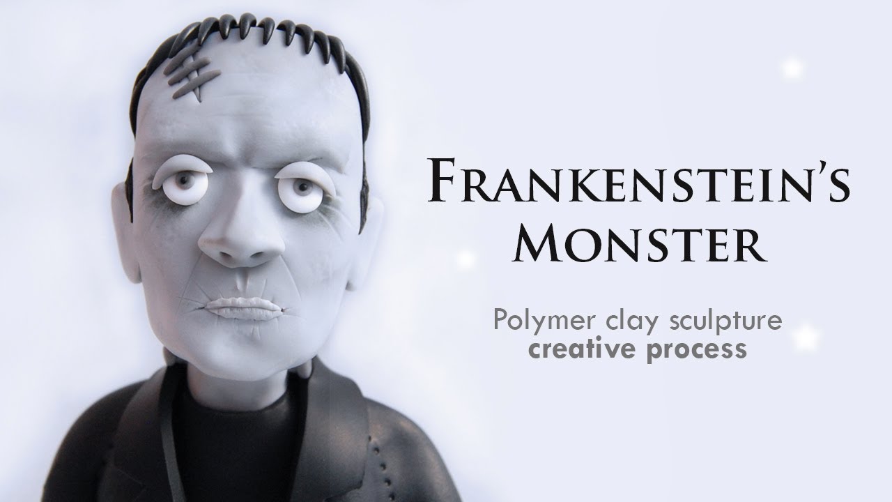 Sculpting FRANKENSTEIN'S MONSTER with Polymer Clay - YouTube