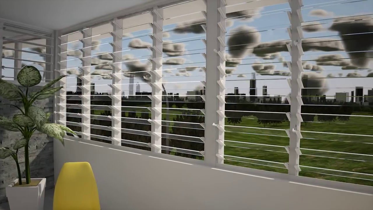 Altair Louvre Windows with Stronghold - Manage Fresh Air, Noise and ...