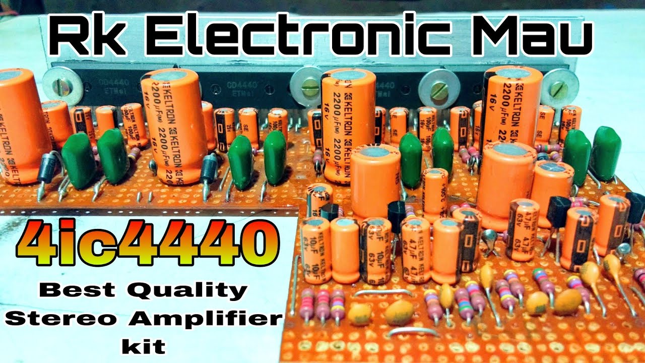 4,ic4440 StereoAmplifier kit - YouTube