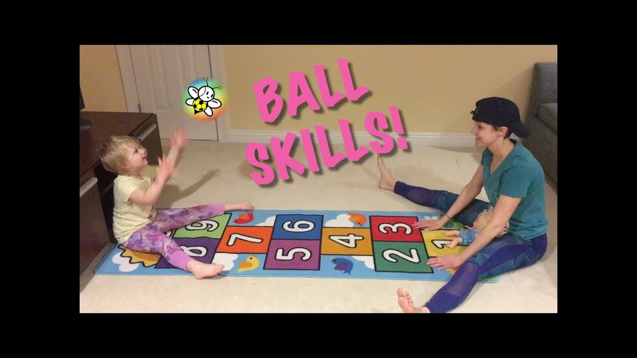 Home Activities for Kids, Ball Skills - Bee in the Game - YouTube