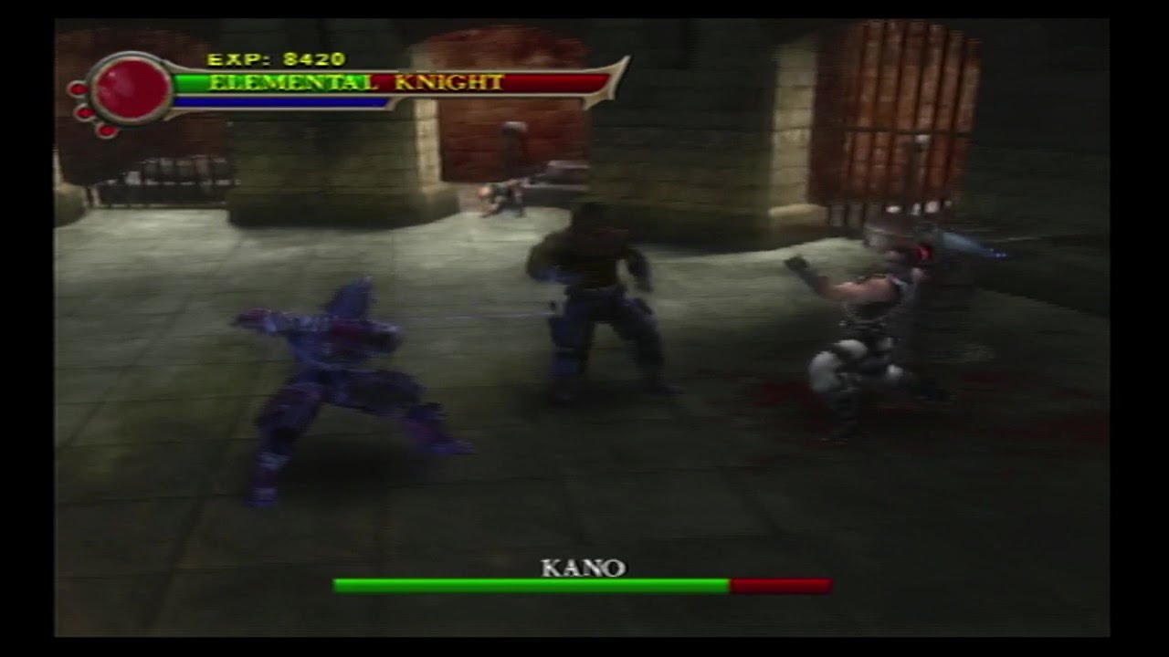 Mortal kombat shaolin monks Elemental knight vs Kano AR MAX MOD - YouTube