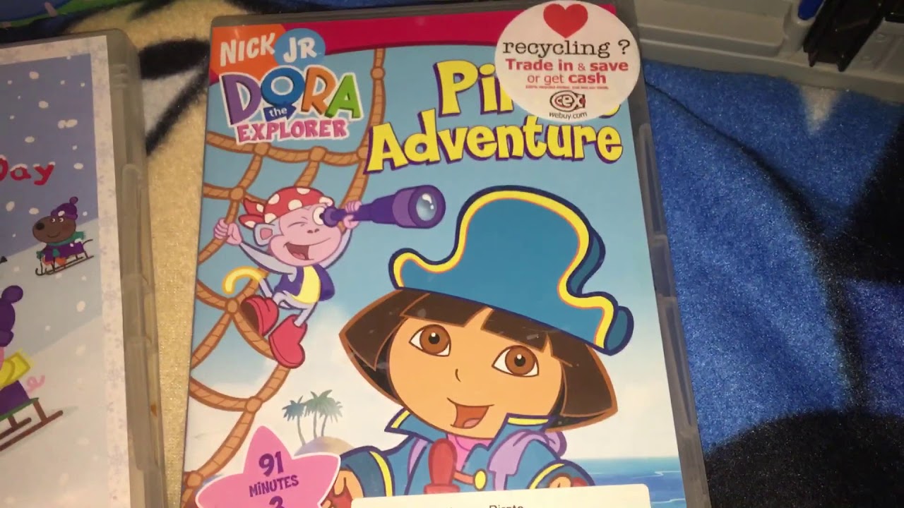Peppa pig and Dora dvd fun with Peter Pan - YouTube