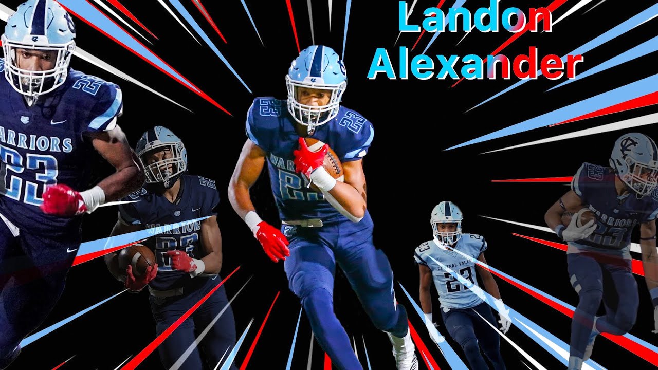 Landon Alexander: Central Valley Running Back and State Champion - YouTube