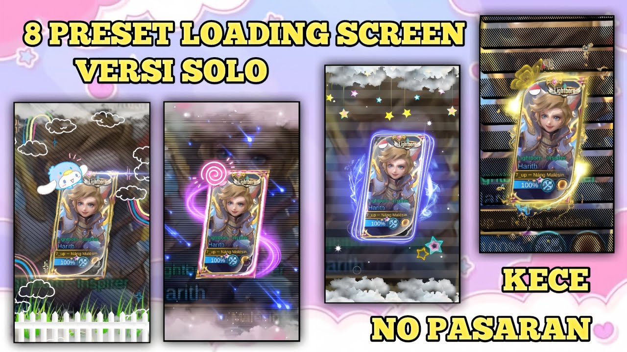 8 PRESET LOADING SCREEN VERSI SOLO - KEREN NO PASARAN - VIRAL TIKTOK ...